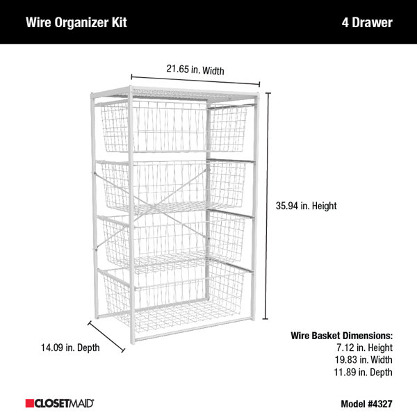 Closetmaid 4 Drawer Storage Chest And Reviews Wayfair